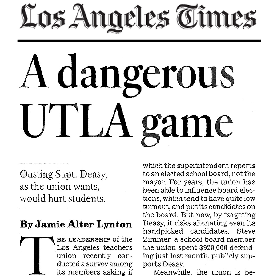 LA School Report Hits Both LA Times Op-Ed & Editorial Pages | LA School ...